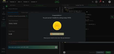 Siva Shankar Juthuka On Linkedin Geekstreak2024 Geeksforgeeks Codingchallenge Dailypractice