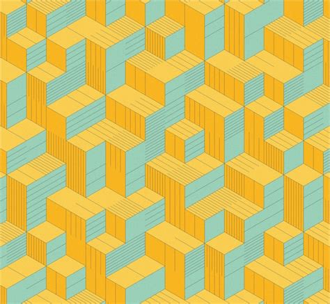 아이소메트릭 큐브 여러 가지 빛깔 및 노이즈 질감 그라데이션 배경 3d 아이소메트릭 큐브 배너 Wallp 프리미엄 사진