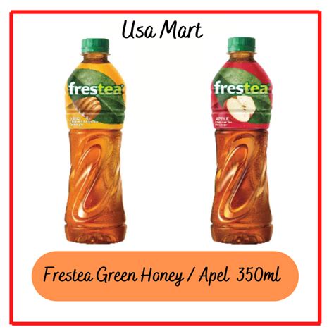 Jual Frestea Green Honey Apel Minuman Teh Hijau Botol 350 Ml Shopee