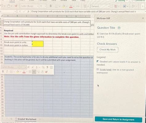 Solved Required Use The Per Unit Contribution Margin