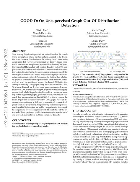 Pdf Good D On Unsupervised Graph Out Of Distribution Detection
