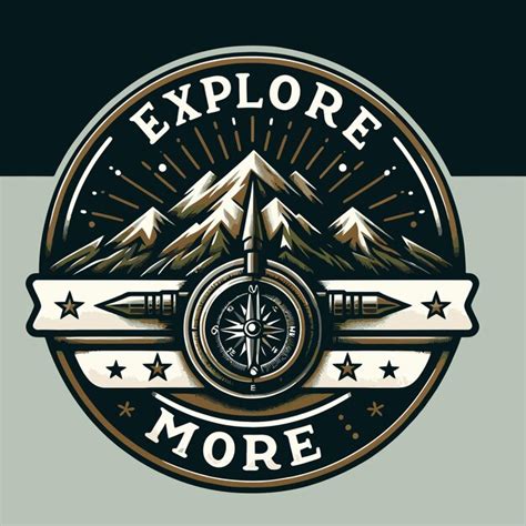 Premium Vector A Logo For A Compass That Says Quot Explore More Quot
