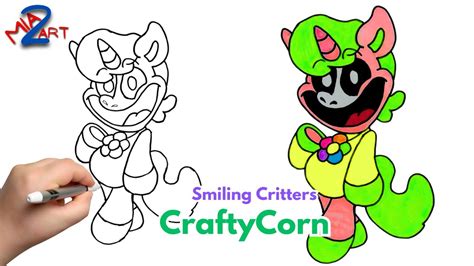 Draw Craftycorn Easy Smiling Critters Tutorial For Beginners Youtube