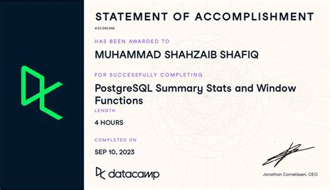 shahzaib shafiq on linkedin i am thrilled to announce that i recently completed postgresql summary…