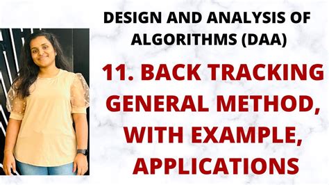 Back Tracking General Method Example Applications L 11daa Youtube
