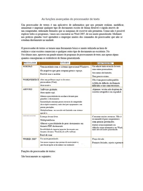 Funções Avançadas Do Word 2007 Pdf