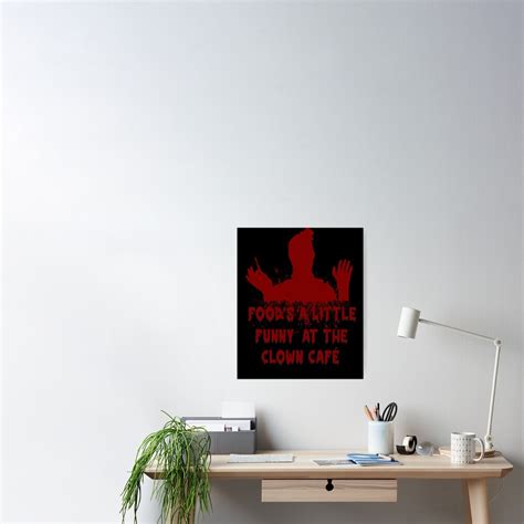 Horror Killer Clown Poster For Sale By Salukeart Redbubble