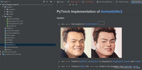 如何将照片变成卡通图,animegan2 Pytorch机器学习项目使用 机器学习 Csdn博客 如何将照片变成卡通图,animegan2 Pytorch机器学习项目使用 机器学习 Csdn博客