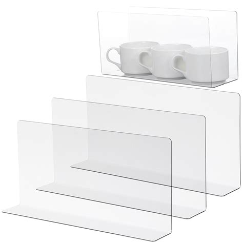 Masteelf 5pcs Goods Separators L Shaped Shelf Divider Supermarket