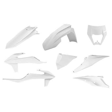 Polisport Ktm Plastic Kit Exc Excf 2020 2023 White Norman Watt