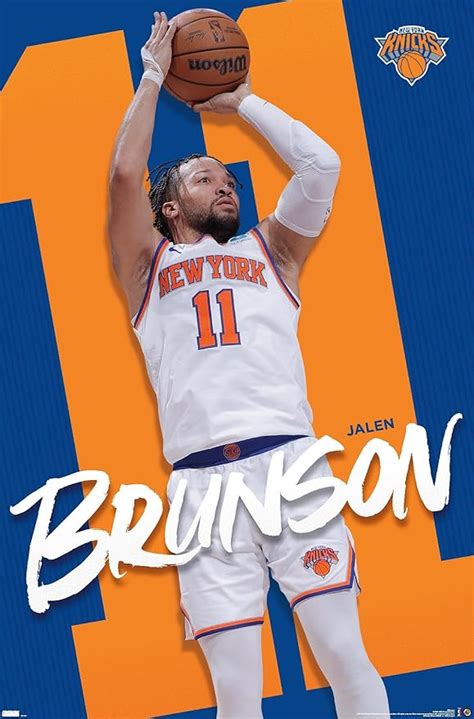Nba New York Knicks Jalen Brunson 24 Wall Poster 34l X 224w Unframed Version