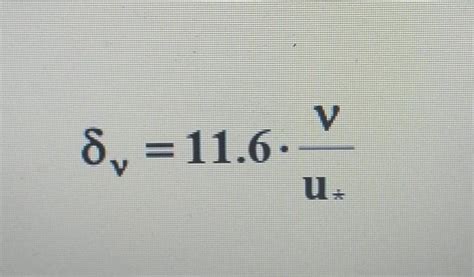 Solved How Can I Derive The Theoretical Viscous Sublayer