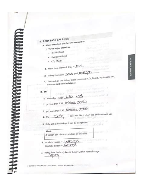 Ii Acid Base Balance Hurst Book Ii Acid Base Balance A Major
