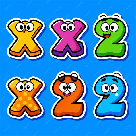 Premium Vector Cute Number And Letter Stickers