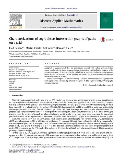 Characterizations Of Cographs As Intersection Graphs Of Paths On A Grid