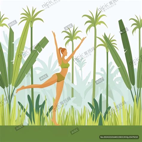 Ai创作图瑜伽广告插画 瑜伽运动插画 瑜伽扁平画 瑜伽健身减肥美体素材 做瑜伽插画 运动锻炼插画 瑜伽广告瑜伽插画 美女瑜伽时尚健身 有氧运动