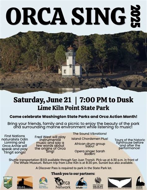 Orca Sing 2025 Wolf Hollow Wildlife Rehabilitation Center