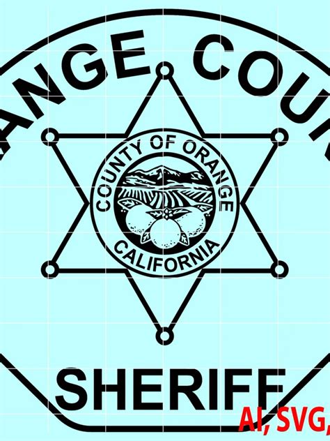 State Of California Orange County Sheriff Logo Badge Logo Seal