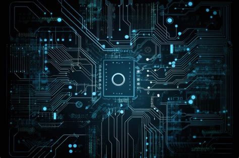 Premium Ai Image A Close Up Of A Computer Circuit Board Generative Ai