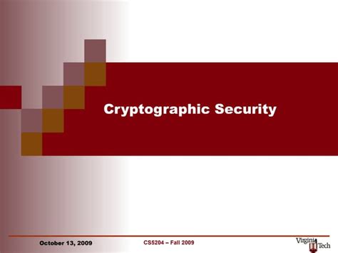 Lecture 17 Cryptography Pptngrfiigrhjtf Ppt