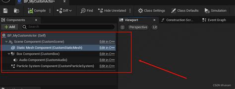Ue5 C（八）— 创建actor、添加组件ue5actor创建子类 Csdn博客