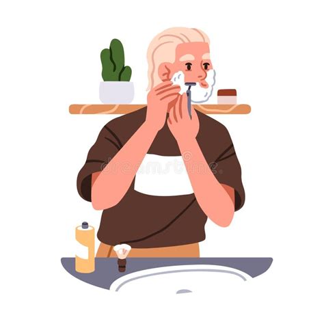 Shaving Beard Guy Stock Illustrations 299 Shaving Beard Guy Stock