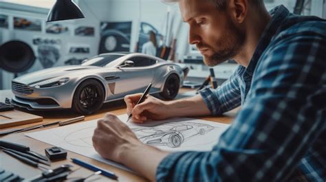 Hand Gesture Thumb Drawing Car Art Engineering Building Aig41 Premium