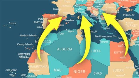 La Mappa E I Dati Sulle Rotte Migratorie E I Migranti Dallafrica All