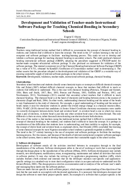 Pdf Development And Validation Of Teacher Made Instructional Software