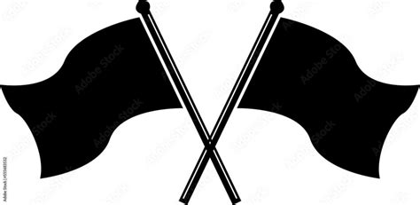 Color Guard Colorguard Crossed Flags Svg Vector Cutfile For Cricut And