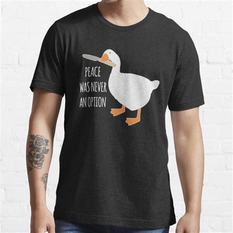Goose Knife Peace Was Never An Option Quote Meme T Shirt For Sale By Fomodesigns Redbubble