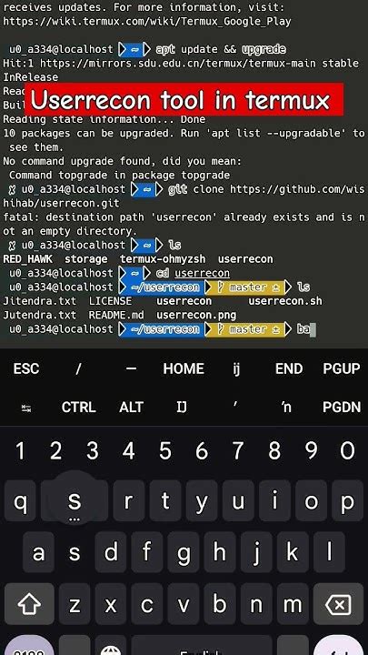 How To Install And Use Userrecon Tool In Termux ☠️ Hacker Termuxtool