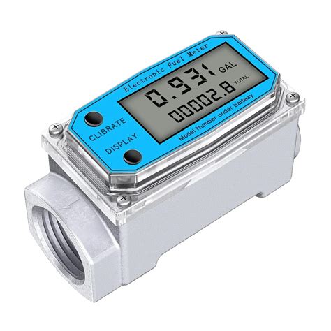 Digital Water Flow Meter Digital Lcd Display With Npt Counter And Fnpt