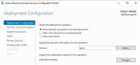 Add A Second Server 2019 Core Domain Controller In The Domain Ajniit