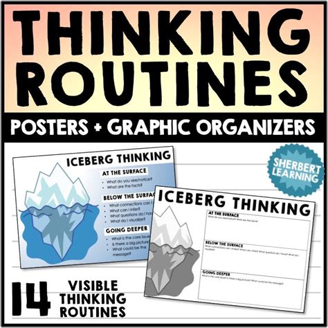 Visible Thinking Routines Tools Graphic Organizers Critical Thinking Sherbert Learning
