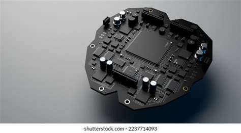 Artificial Intelligence Brainshaped Circuit Board Microchips Stock Illustration 2237714093