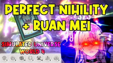 Perfect Nihility And Ruan Mei Event Card Ft Serval Landau Simulated Universe World 4 Youtube