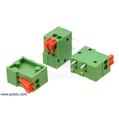 Screwless Terminal Block Pin Pitch Side Entry Pack Buy In Australia POLOLU