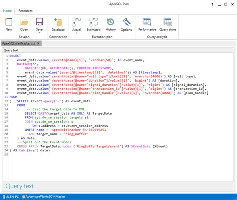 ApexSQL Plan Screen Shot Tour Blog