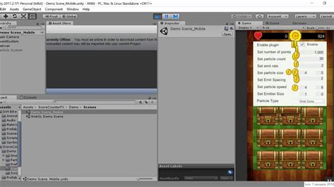 Unity Asset Animated Score Counter And Fx Demo Scene Difference Youtube
