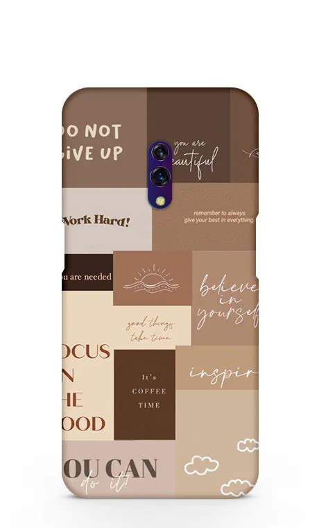 Beige Quote Oppo K Back Cover Gocovers