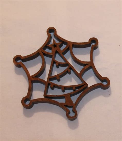 Scroll Saw Pattern Christmas Tree Snowflake Etsy