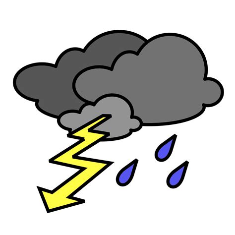 Clipart Storm Lightning