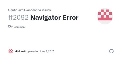 Navigator Error · Issue 2092 · Continuumioanaconda Issues · Github