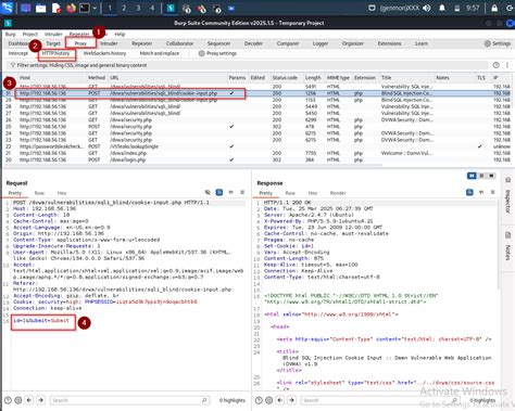 Dvwa Blind Sql Injection High Level Include