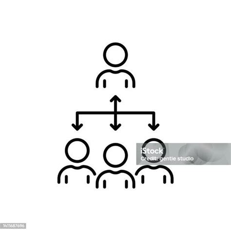 팀 인원 라인 조정 아이콘입니다 비즈니스 회사 그룹 조정 선형 픽토그램 파트너십 팀워크 엔터프라이즈 조직 개요 아이콘입니다 편집 가능한 스트로크 격리된 벡터 일러스트 레이