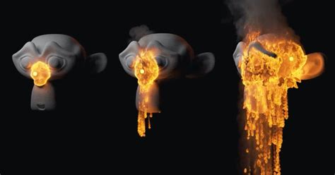 A Realistic Fire Made In Blender Using Geometry Nodes