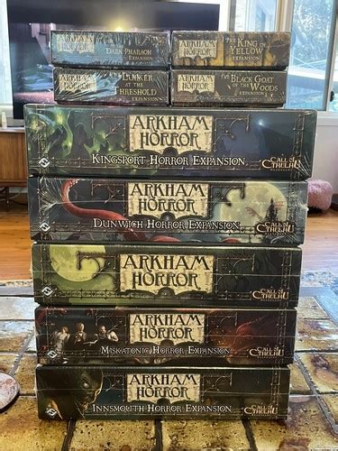 Arkham Horror Second Edition Board Game Complete Collection In