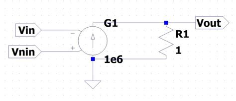 Simulation Of Ideal Operational Amplifier Using LTspice Circuit Generator