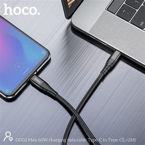 Cáp Sạc Nhanh Hoco Du02 Typec Typec 2m 60w